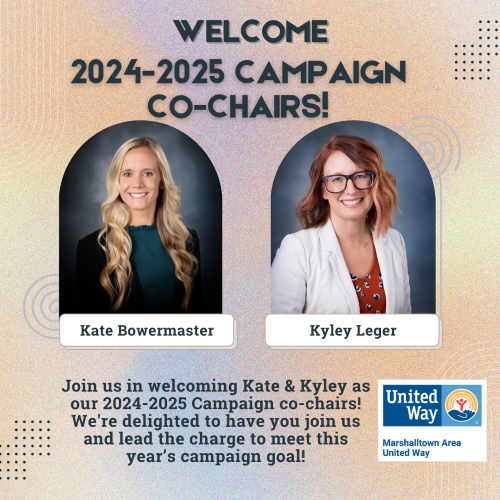 Welcome 2024 2025 Campaign Co Chairs Kate Bowermaster And Kyley Leger